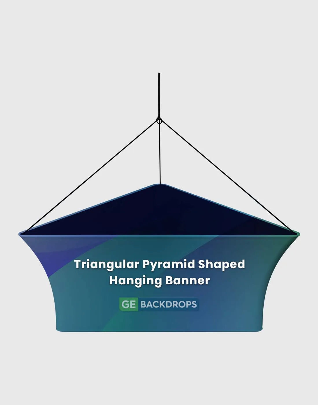 Triangular Pyramid Banner | Stable Display – globalexpobackdrops